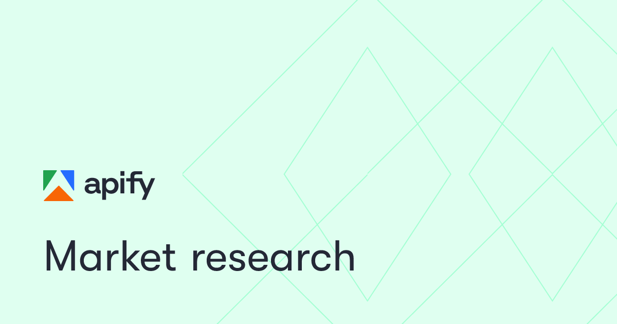 Market research · Apify
