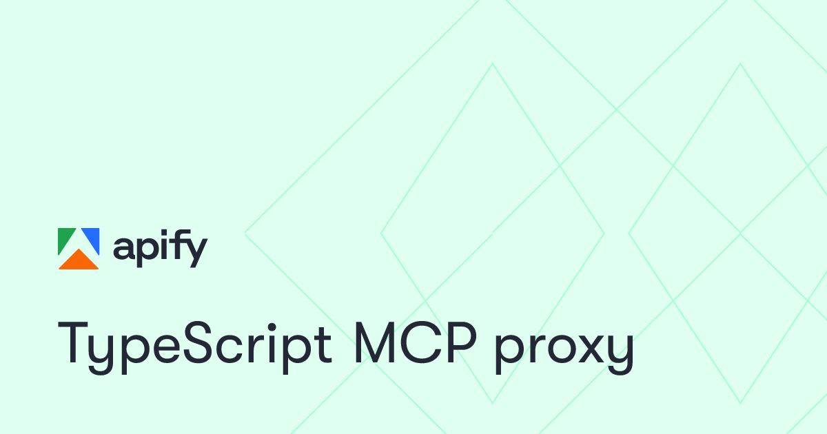 Typescript Mcp Proxy · Template · Apify 5096
