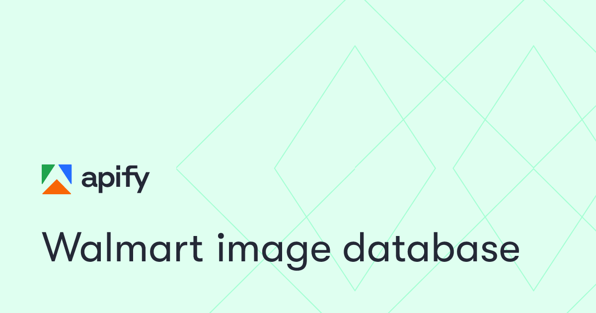 Walmart image database · Apify